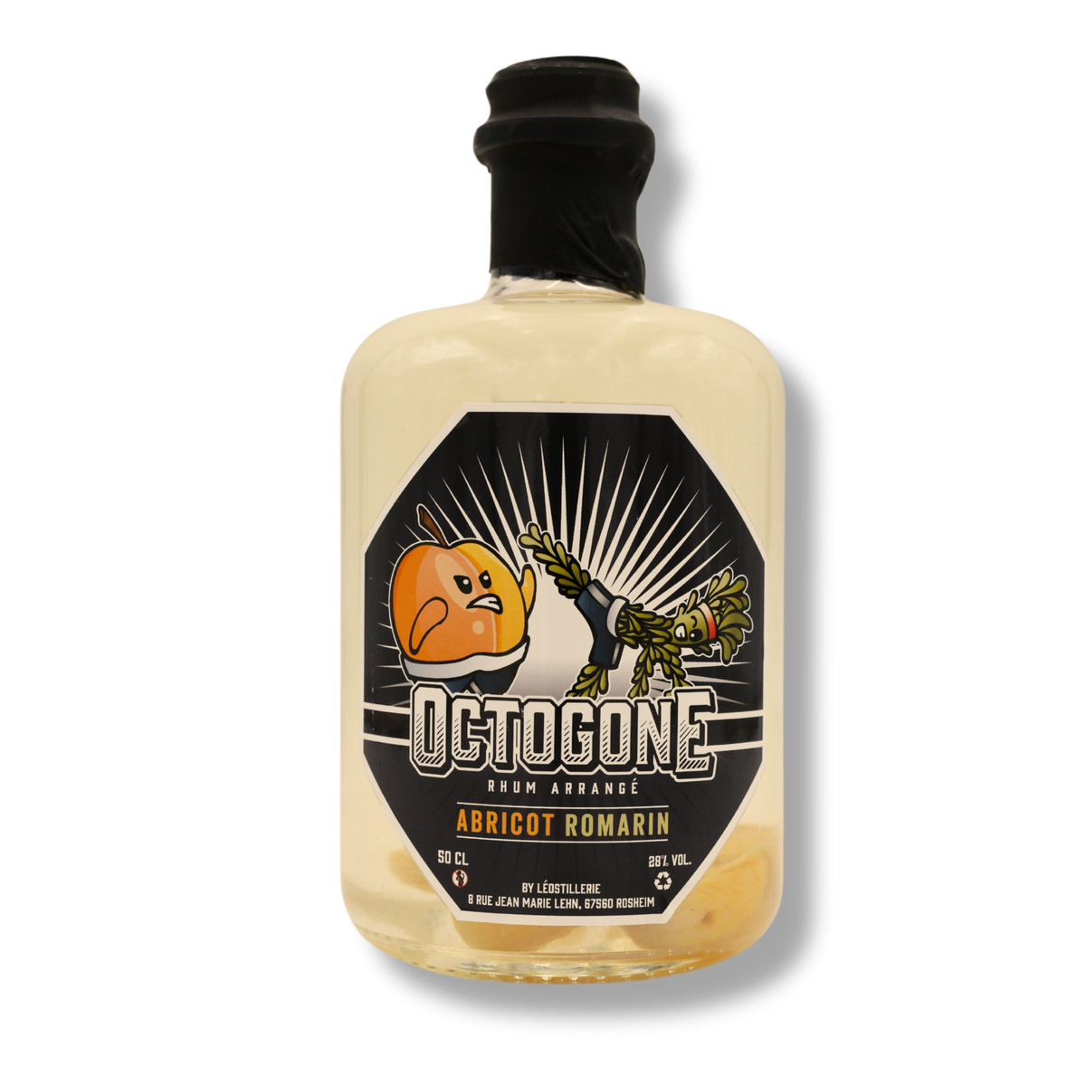 Apricot and Rosemary Flavored Rum - Octogone by Leostillerie - 50cl ...